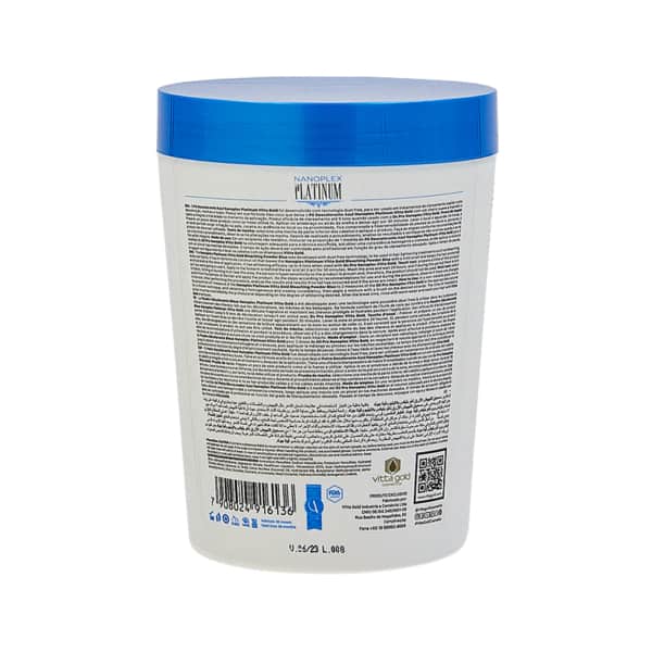 Nanoplex Platinum Coconut Blue Bleach Powder 500g - Chika Bella